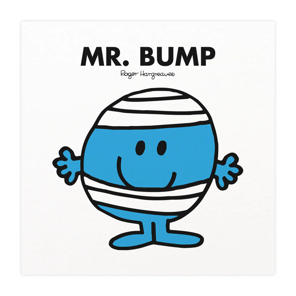 Mr. Bump The Iconic Character from Mr. Men and Little Miss - Londonbreak